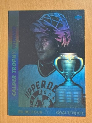 Ed Belfour 1991 Upper Deck Hologram Rookie Of The Year Card #AW4, NM-MT ...