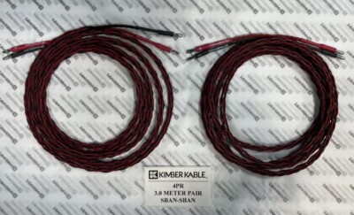 Kimber Kable 4PR 3 Meter Pair with SBAN connectors (retail $224) | eBay