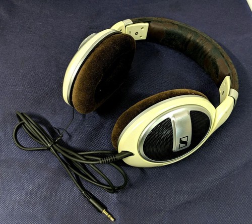 Sennheiser HD599 Over-Ear Open Back Audiophile Headphones Ivory Tested ...