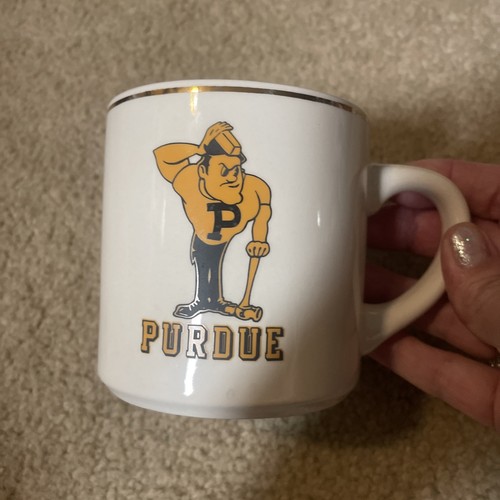 VTG PURDUE BOILERMAKERS MUG/COFFEE CUP GREAT original sticker | eBay
