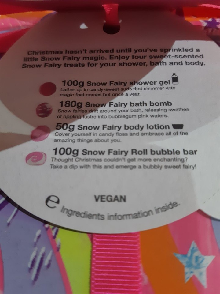 Lush Snow Fairy Gift Set - Last year - Tag used | eBay UK