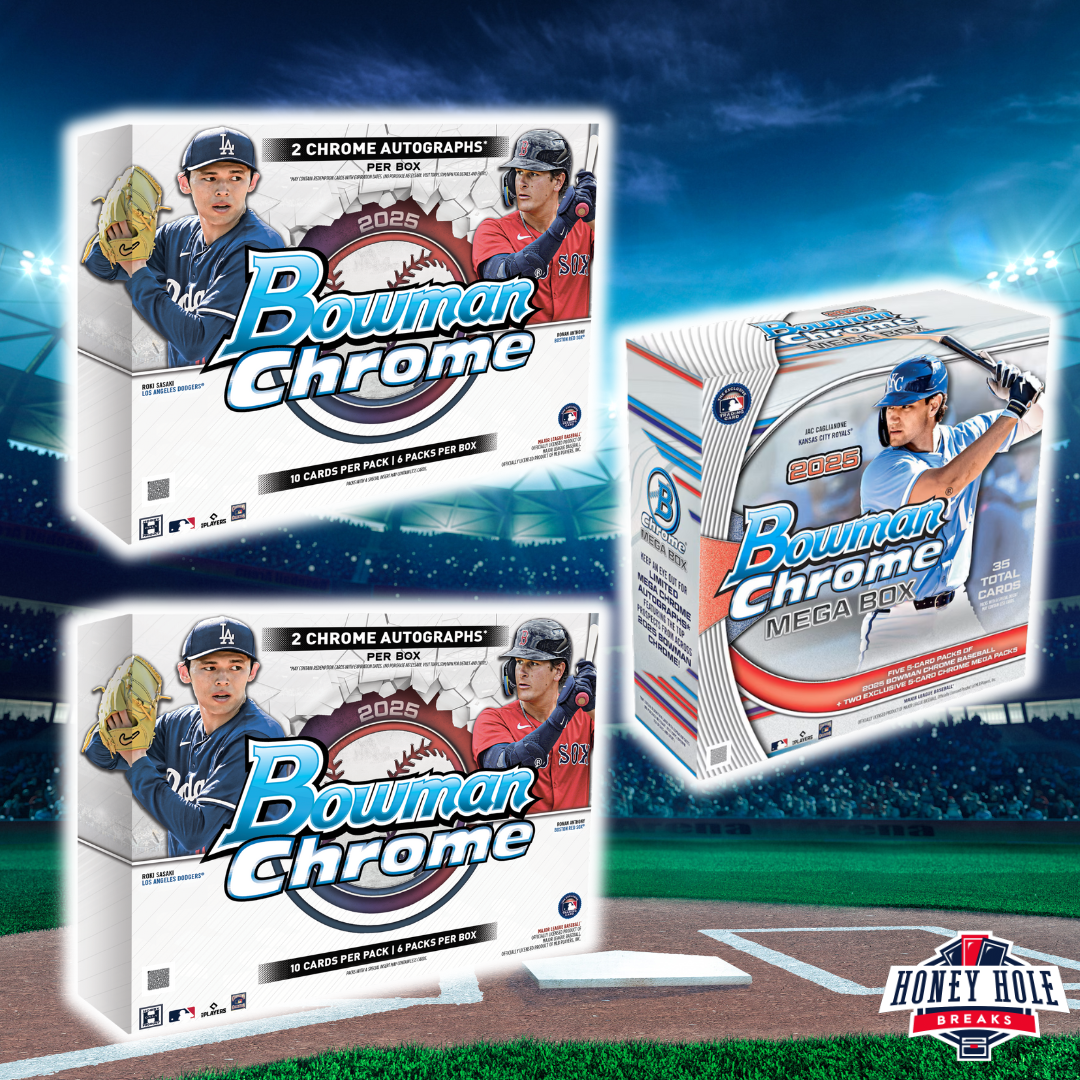 #011 - 2x 2025 Bowman Chrome Hobby + 1x Bowman Chrome Mega Break #07 ...