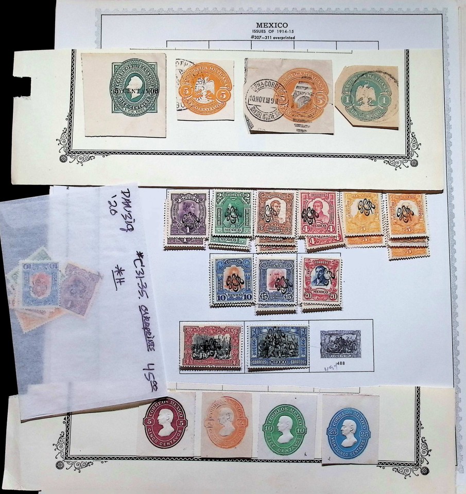 Mexico Collection On Minkus Album Pages 1899 To 1930 Plus More | eBay