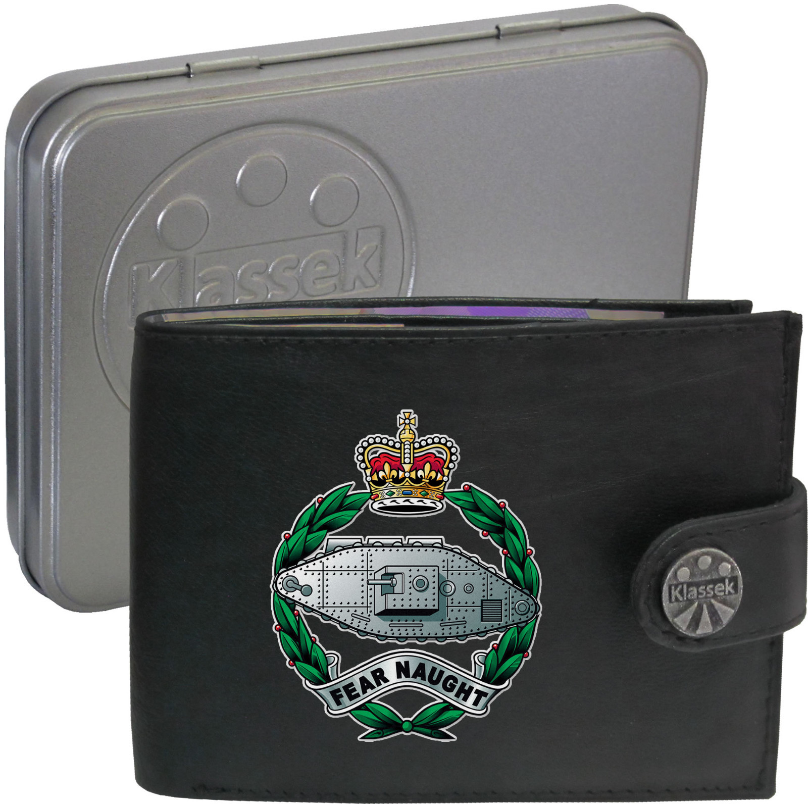 Royal Tank Regiment Soft Real Leather Personalised Wallet Army Men's ...