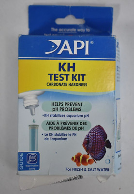 API KH Test Kit Carbonate Hardness Stabilized Aquarium pH Fresh/Salt ...