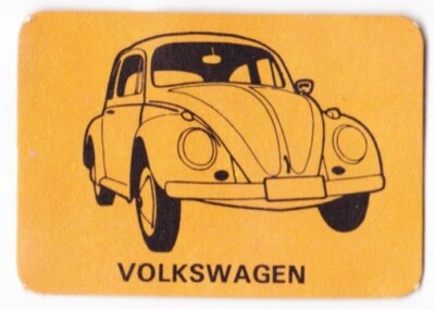 Vintage Volkswagen Beetle Type 1 VW Bug Mini Trading Card | eBay