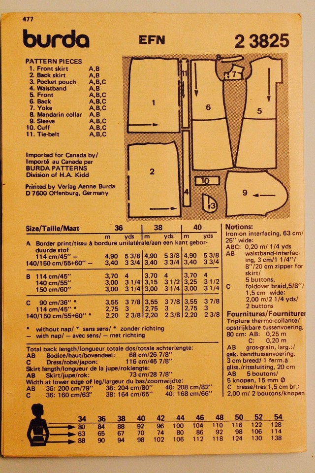 U PICK! Vtg BURDA Sew Pattern ~ Misses or Plus Size Dress ~ UC | eBay