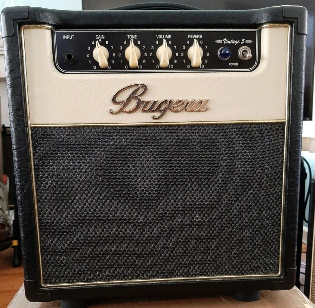 Bugera V5 5 watt Tube Combo Amp with Reverb & Power Attenuator READ ...