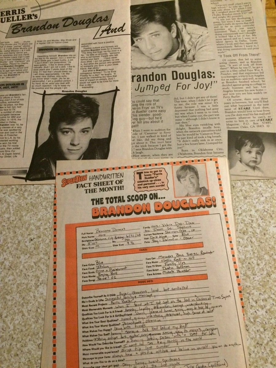 Brandon Douglas Ferris Bueller