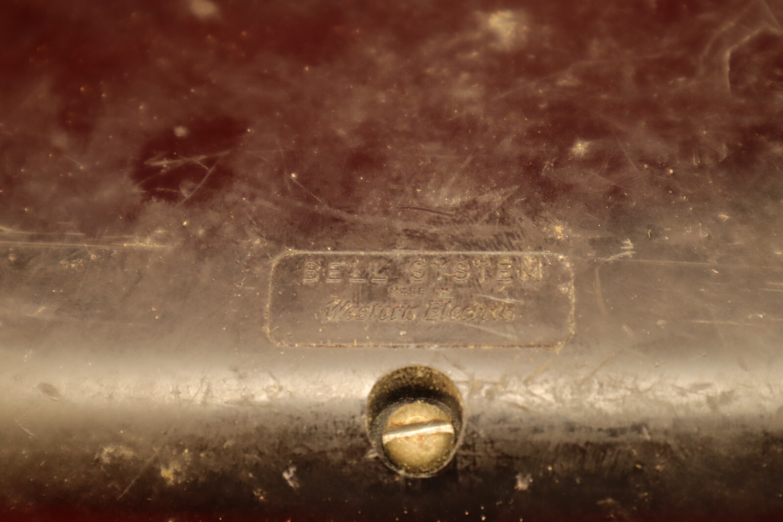 Vintage 1957 Western Electric 685A Bell System Black Telephone Ringer ...