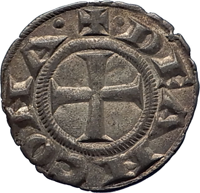 13-14th Century Medieval ITALY ANCONA City Republic Antique Silver Coin ...