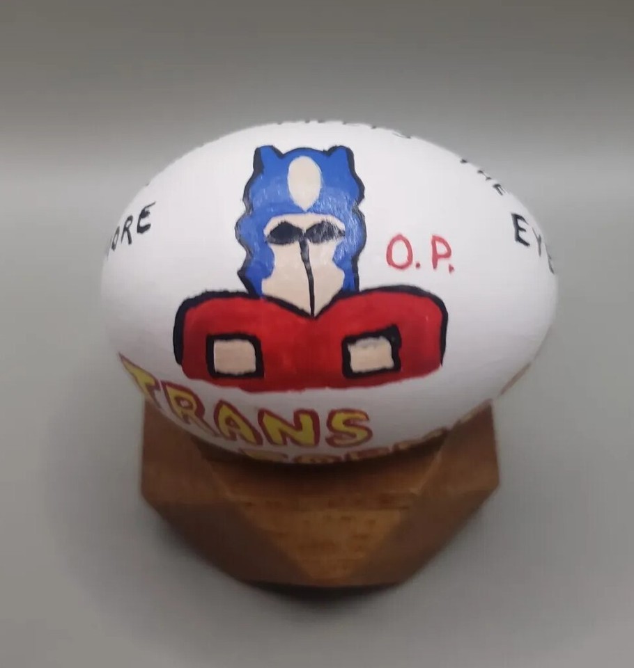 Easter Egg Figurine Transformers Hand Painted Collectible Egg Optimus ...