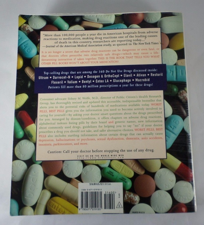 Worst Pills, Best Pills : A Consumer's Guide to Preventing Drug-Induced ...