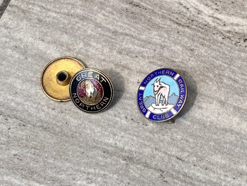 2 diff. GREAT NORTHERN RAILWAY GNRY lapel pin circa 1920s (EARLY) | eBay