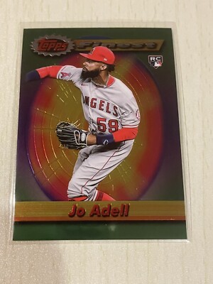 2021 Topps Finest Flashbacks Jo Adell Rookie RC #188 Los Angeles Angels ...