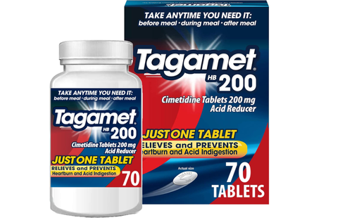 Tagamet HB 200 Mg Cimetidine Acid Reducer and Heartburn Relief, 70 ...
