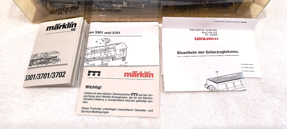 MARKLIN 3701 HO DIGITAL S LOCO W/Tender BR53 DRG COLLECTOR Model X773 ...