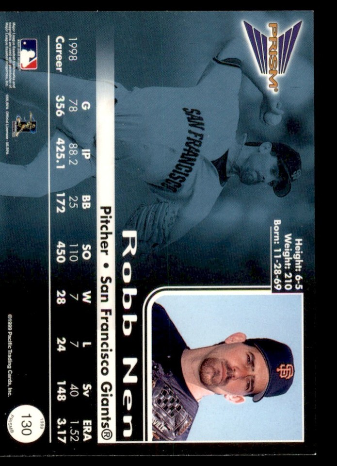 1999 Pacific Prism Red Robb Nen San Francisco Giants #130 | eBay