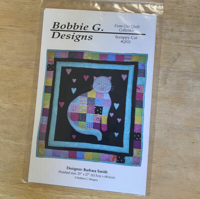 Bobbie G Designs Scrappy Cat Quilt Pattern #Q522 - 25x28 | eBay