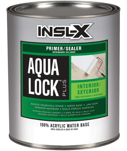 AQ040009A-04 Aqua Lock Plus 100% Acrylic Water-Based Sealer Primer, 32 ...