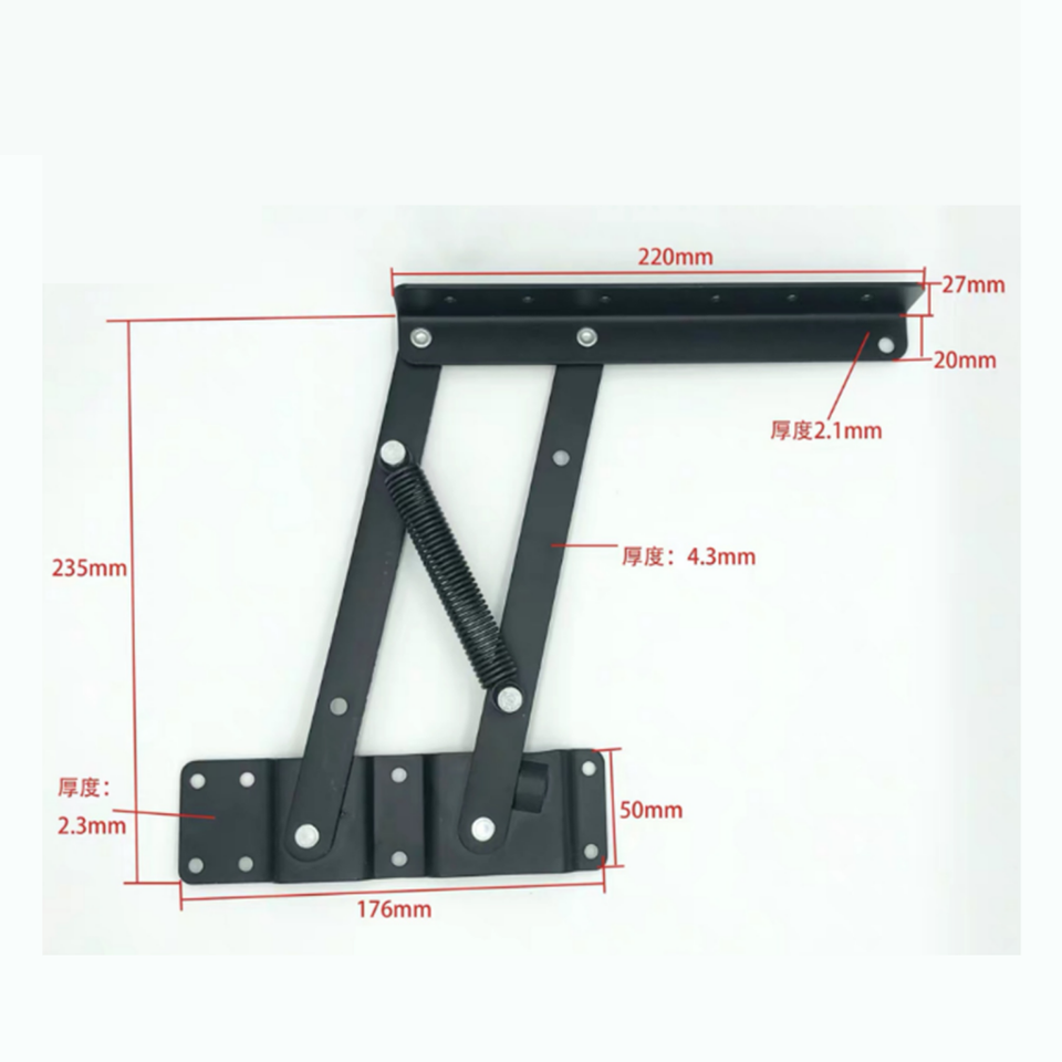 2Pcs Tea Table Lifting Frame Desk Mechanism Fitting Hinge for Standing ...
