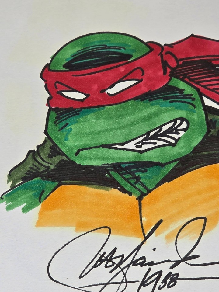 TEENAGE MUTANT NINJA TURTLES ORIGINAL ART MIRAGE STUDIOS 1988 PETER ...