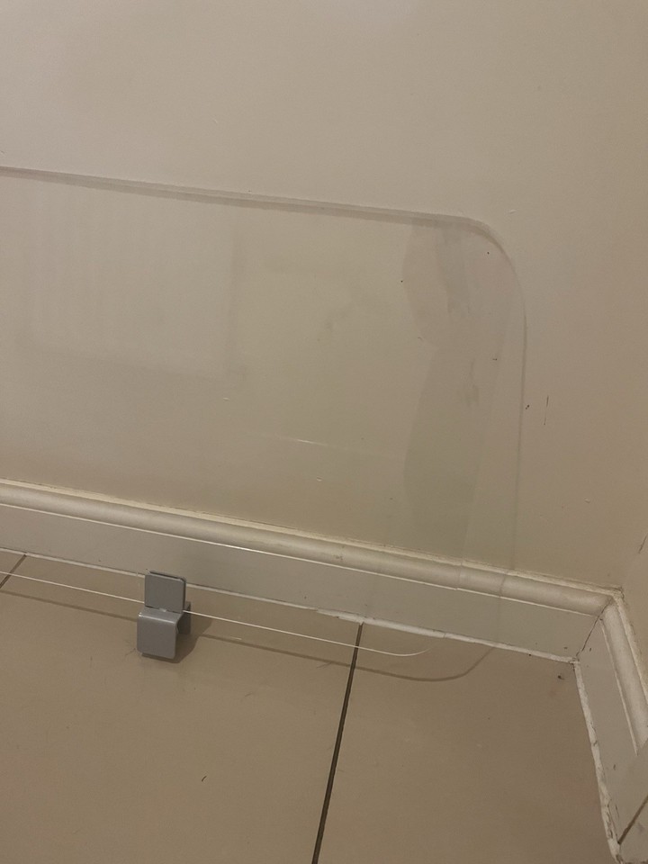 Clear Perspex Sheet 5mm thick, 400mm X 1600mm. Slight Scratches. Two ...