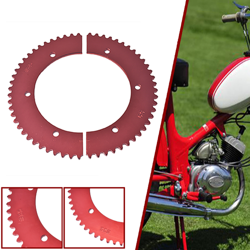 Split Aluminum Sprockets 59T Red For #35 Pitch Chain Mini Bike Go Kart ...