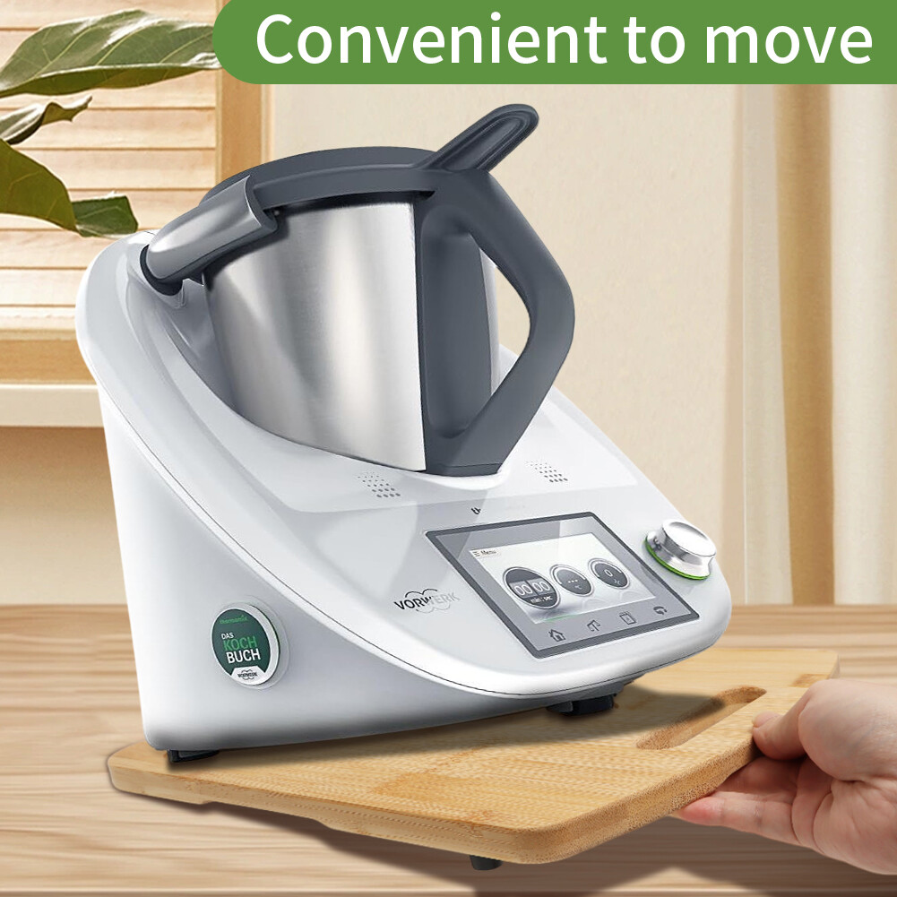 Sliding Board Solid Wood Stand Effortless Movement Fit For Thermomix ...