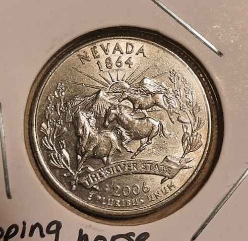 2006 P Nevada "Pooping Horse" Die Chip quarter Error | eBay