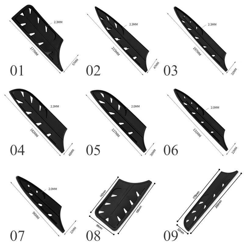 Plastic Knife Blade Cover Kitchen Home Knives Sheath Edge Guards Case ...