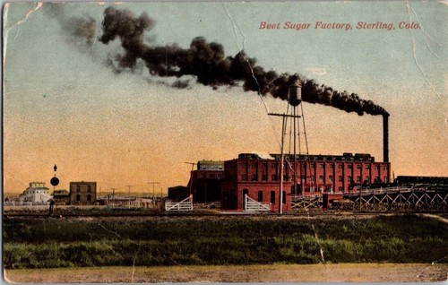 Beet Sugar Factory, Sterling, Colo, Some creases c1917 Bauman Card | eBay