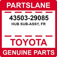 4350328010 Genuine Toyota Hub Sub-assy FR 43503-28010 for sale online ...