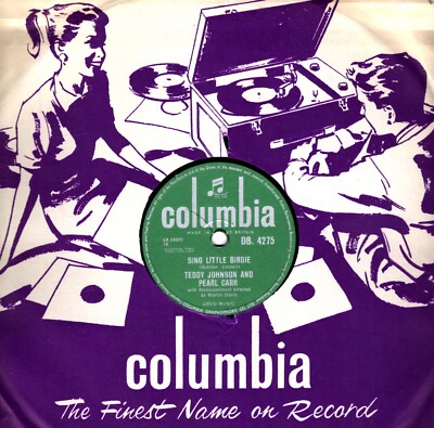 1959 GB Eurovision 198cm Singer Petit Oiseaux " Teddy Johnson & Perle ...