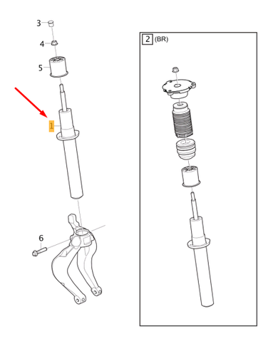 Amortisseur avant VOLVO XC90 MK2 31451830 NEUF ORIGINE | eBay