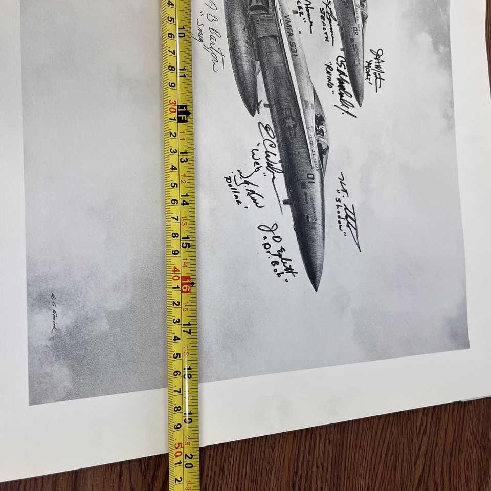 VMFA 531 Grey Ghosts 16x20 R.G. Smith Print - F/A-18 Hornet - Rare ...