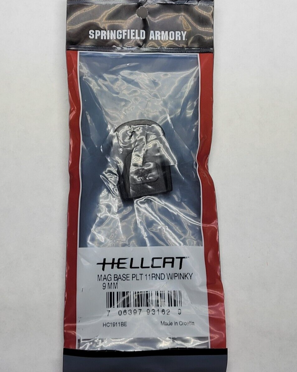 Springfield Hellcat 11RD ONLY Black Base Pad Plate Pinky Extension ...
