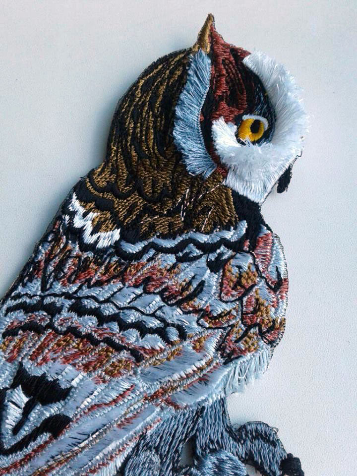 Owl Bird Handmade Embroidered Patch | eBay