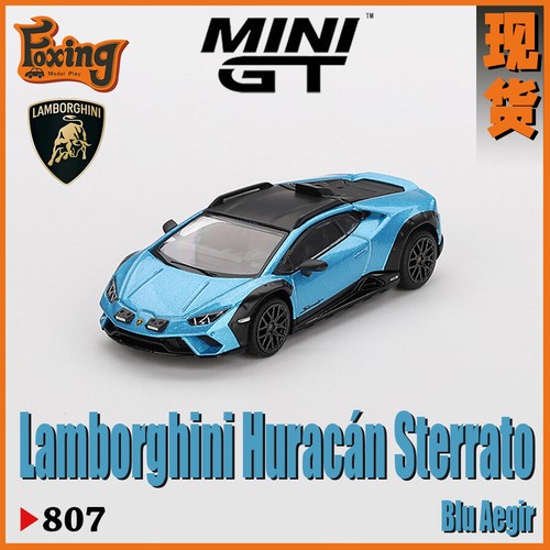 MINI GT 1:64 Lambo Huracán Sterrato Blu Aegir Blue LHD Diecast Model ...