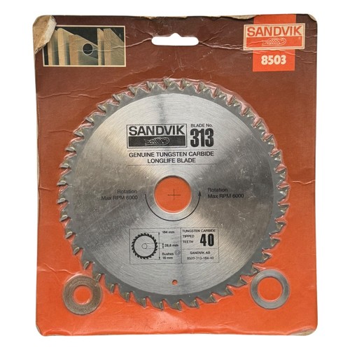 Lama Circolare TCT Sandvik 8503 184Mm X 28.6Mm 40T Per Legno, Tavola ...