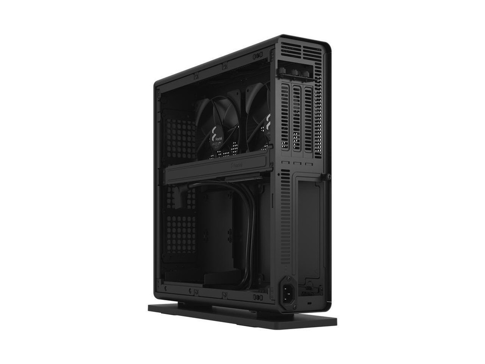 Fractal Design Ridge Black Mini-ITX Slim Small Form Factor Console PC ...