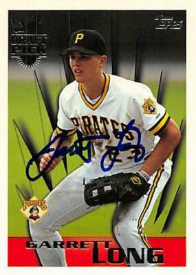 Garrett Long autographed Baseball Card (Pirates) 1996 Topps Draft Pick ...