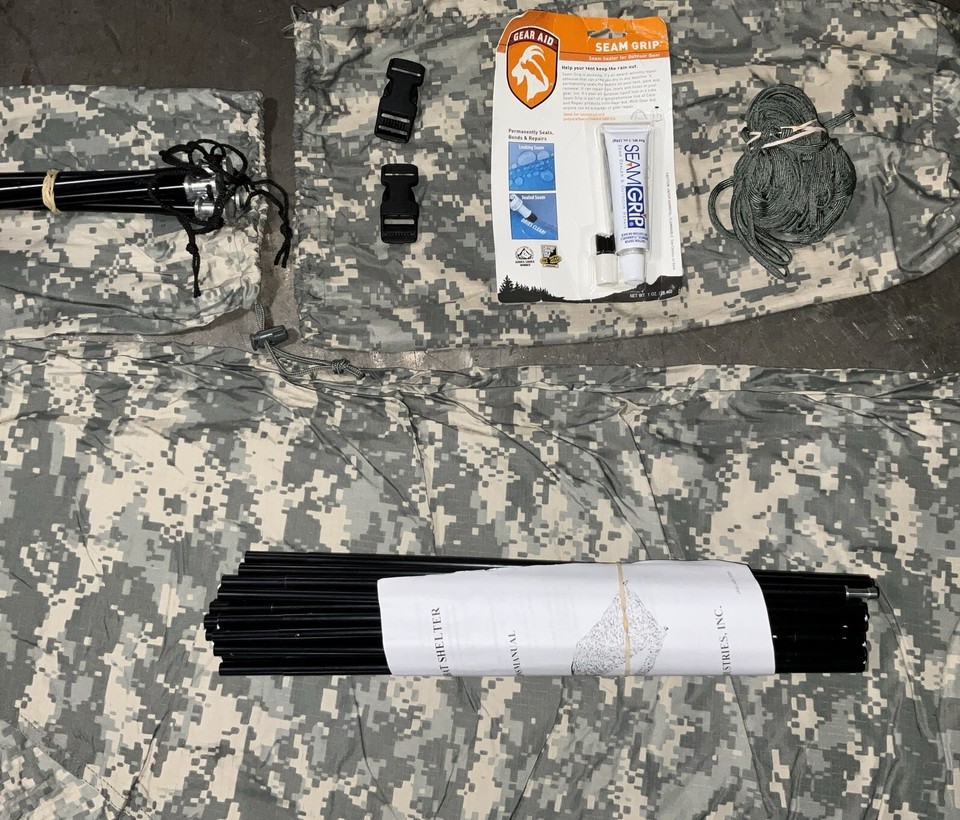 NEW* US Military Issue IMPROVED COMBAT SHELTER One Person Tent, Orc ...