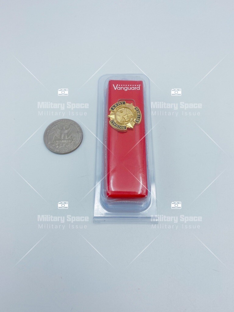GENUINE U.S. ARMY LAPEL PIN: CIVILIAN SERVICE GOLD | eBay