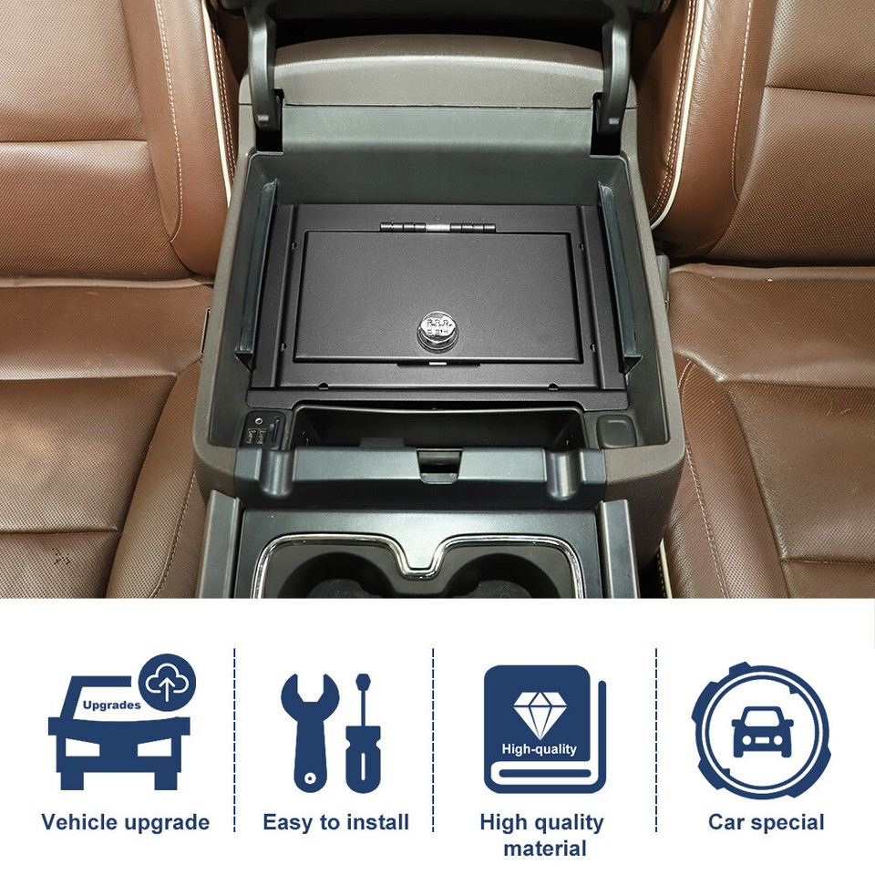 Center Manager Armrest Vault Safe Box Cashbox For Chevy Silverado ...