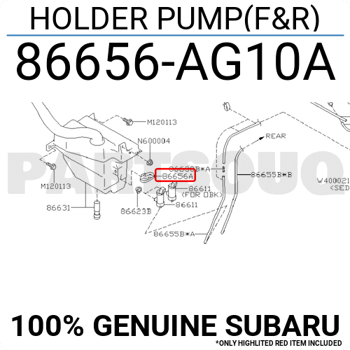 86656AG10A Genuine Subaru HOLDER PUMP(F&R) 86656-AG10A | eBay