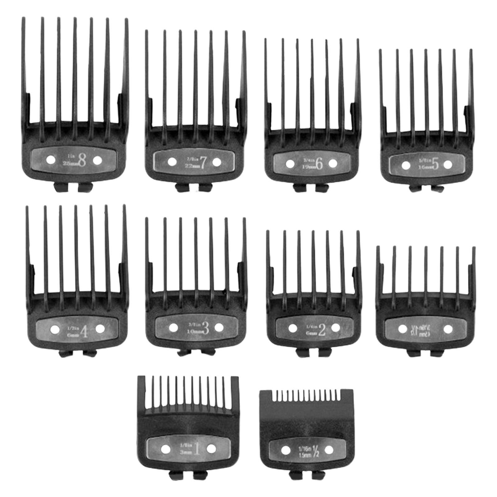 Barber Shop Replacement Hair Cutting Clipper Guards Home Safe Universal ...