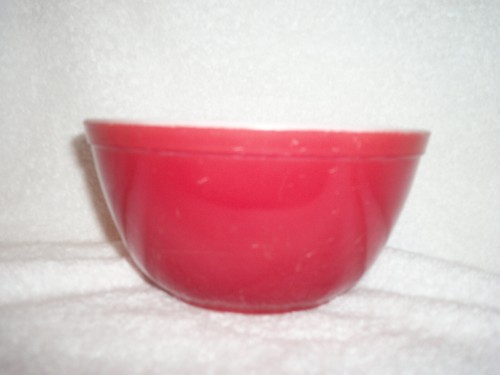 Vintage Red Pyrex #402 1.5qt Kitchen Mixing Nesting Bowl | eBay