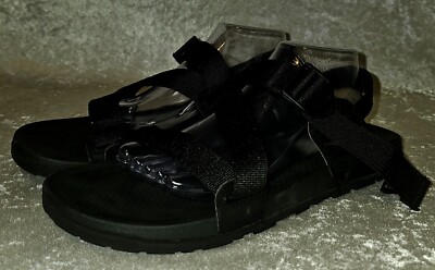 Chaco Men's Lowdown Black Slingback Triple Strap Sport Sandals Size 12 ...