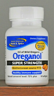 OREGANOL Oil P73 60 Softgels, Super Strength By North American Herb 60 ...